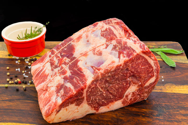 Akaushi Beef Prime Rib Roast Bone-in – Marble Mountain Meats